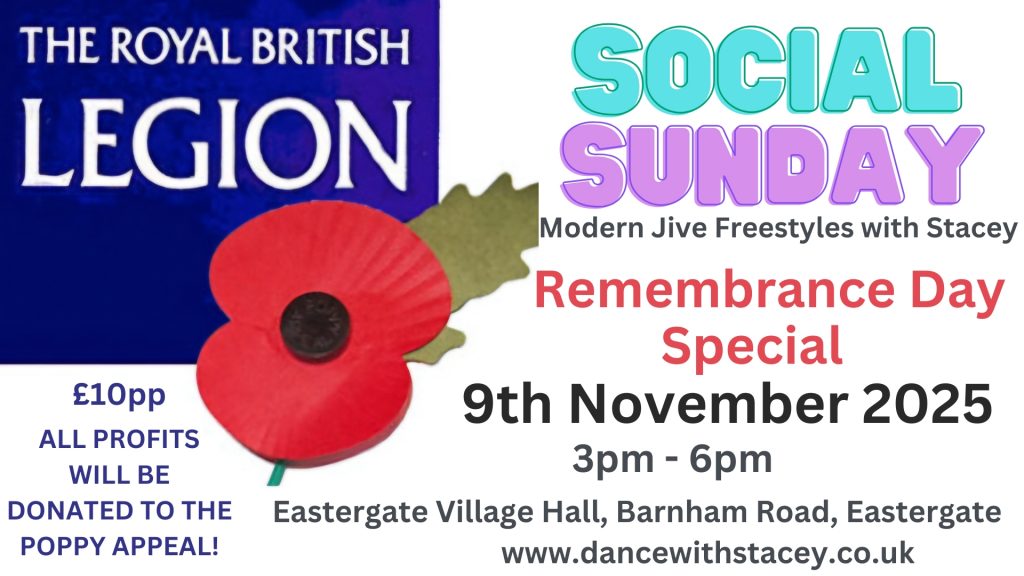 Remembrance Day Social Sunday – Dance with Stacey